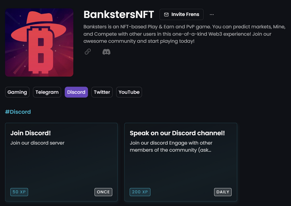 Banksters - An NFT-Based Play & Earn and PvP Game